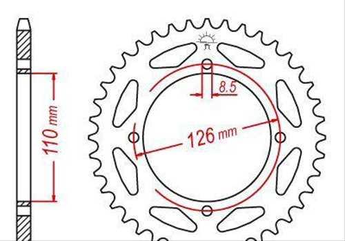 Звезда цепного привода JTR1465.47