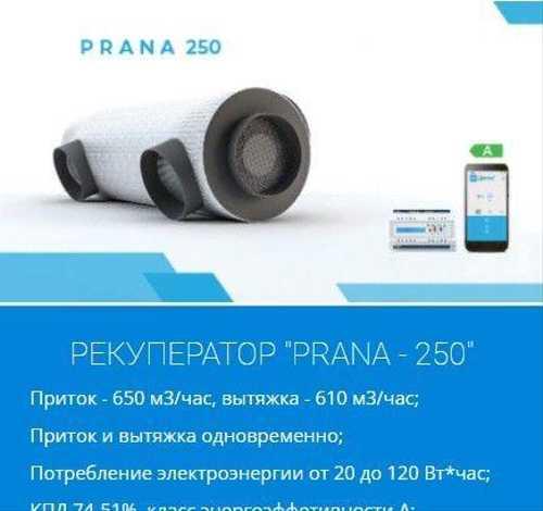 Рекуператор прана 250