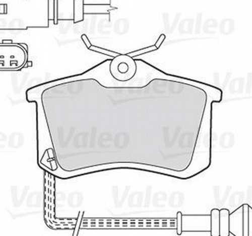 Колодки тормозные дисковые задние для Audi A1 8X 2010-2015 valeo