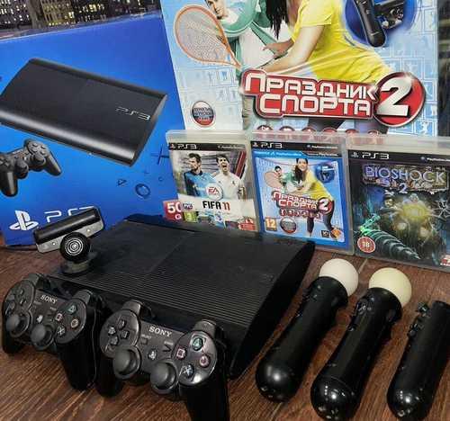 Sony Playstation 3 Super Slim 500gb Прошитая