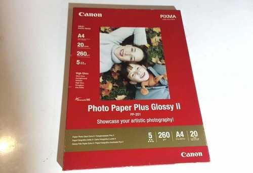 Фотобумага А4 Canon Plus Glossy II PP-201