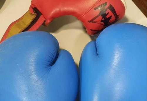 Боксерские перчатки 12 oz + защита