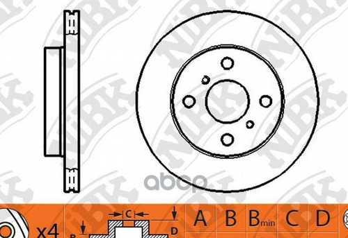 Диск тормозной mitsubishi Lancer (03),Galant