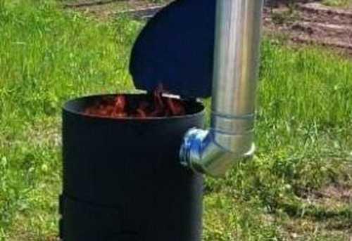 Печь для сжигания мусора Дымок-1 250 литров (3мм)