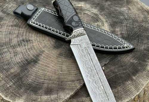 Охотничий нож "Хищник" дамаск