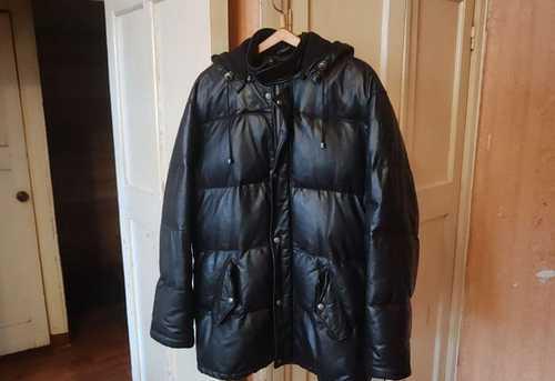 Petroff кожаный пуховик мужской 52-54рр