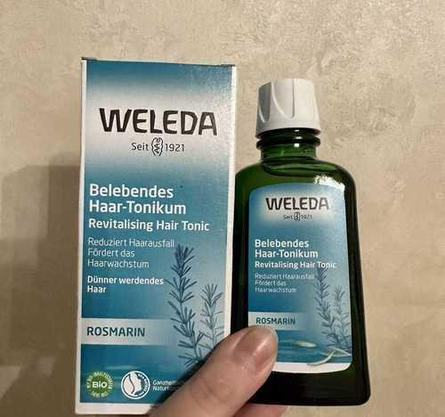 Тоник для роста волос с розмарином Weleda нов ориг