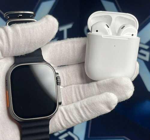 Подарочный набор AirPods 2   Apple Watch Ultra 2