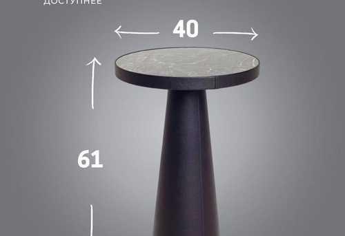 Столик кофейный кожаный (керамогранит)