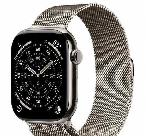 Смарт-часы Apple Watch Series 11,GPS   Cellular 42 мм Natural Titanium Case w Natural Milanese Loop
