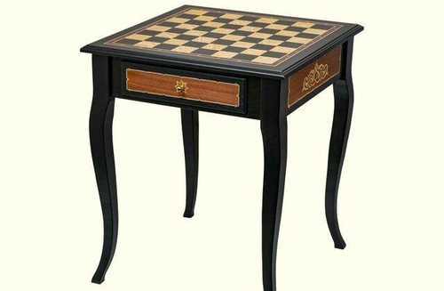 Стол шахматный Барокко (морёный дуб и ясе (q50201)
