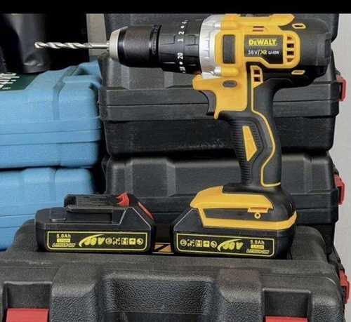 Аккумуляторная дрель шуруповерт makita, dewalt 36v