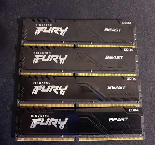 Оперативная память ddr4 Kingston 64gb 4x16 3200