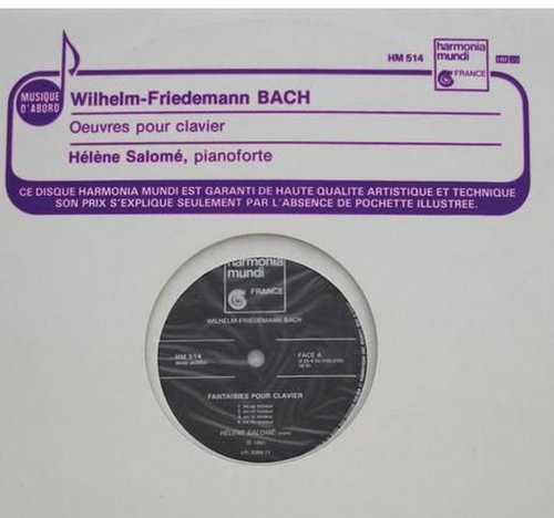 Винтаж - разное - wilhelm-friedemann bach - fantas