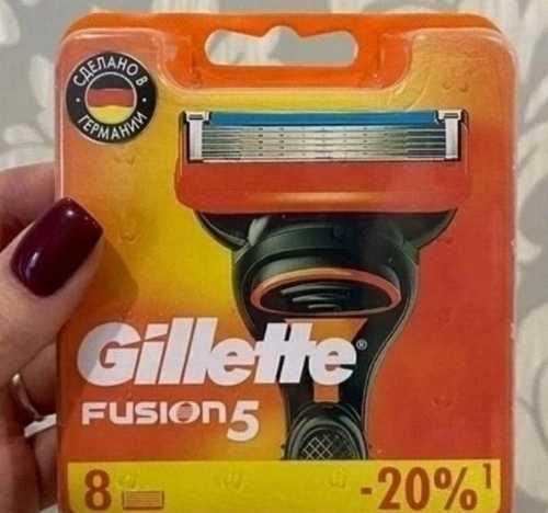 Кассеты для бритья gillette fusion 5 8шт