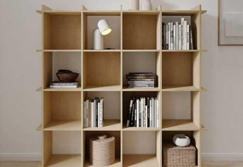 Стеллаж модульный из фанеры в стиле IKEA 4х4
