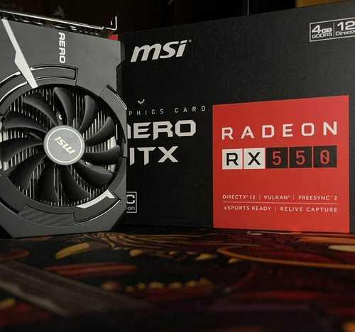 Видеокарта MSI Radeon RX550 4 gb