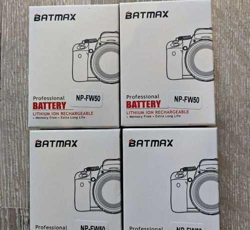 4 аккумулятора np-fw50 Batmax для Sony