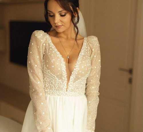 Свадебное платье от бренда Anna Kuznetcova