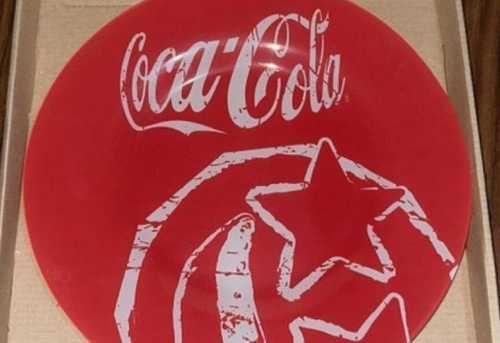 Тарелка Coca-Cola красная