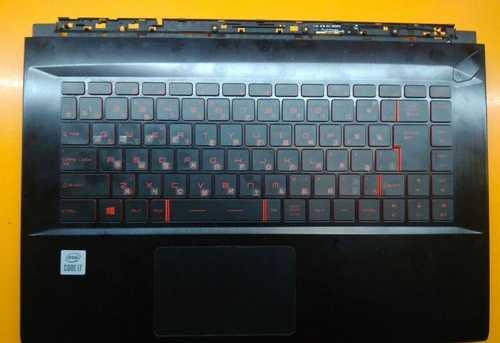 Топкейс MSI GF65 Thin с нерусской клавиатурой