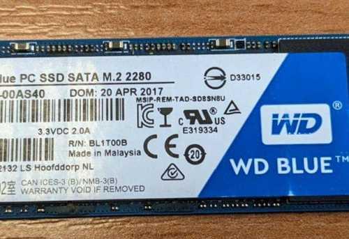 250 гб SSD M.2 накопитель WD Blue WDS250G1BOB-00AS