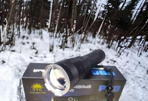 Мощный светодиодный фонарь A82-P90 на аккумуляторе