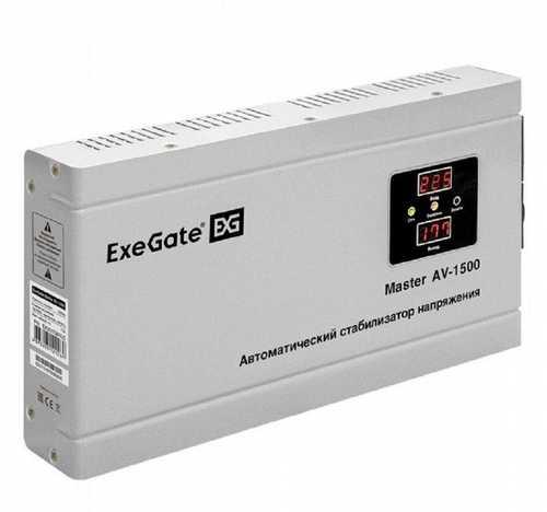 Exegate EX291738RUS Стабилизатор напряжения ExeGate Master AV-1500 (1500ва, 140-260В, цифр. индикаци