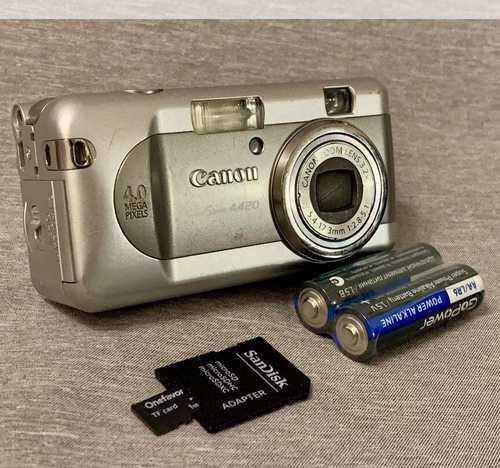 Фотоаппарат Canon A420 комплект Y2K