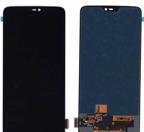 Дисплейный модуль для OnePlus 6 черный+рамка TFT