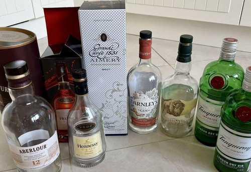 Бутылки, коробки, тубы из под алкоголя