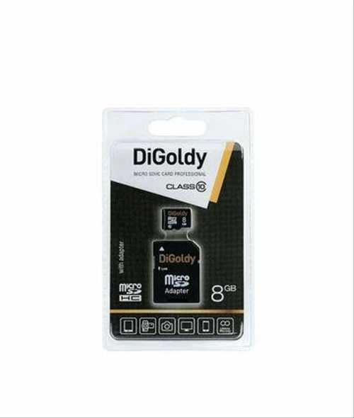 Карта памяти MicroSD 8GB DiGoldy Class 10