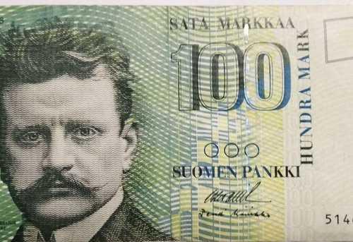 Банкнота Финляндии 100 марок