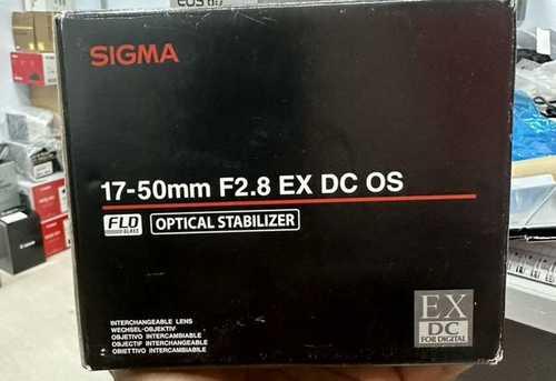 Sigma AF 17-50mm f2.8 ex dc os for canon