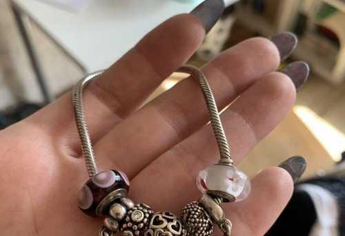 Серебряный браслет pandora 22 р
