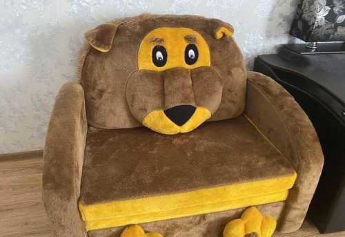 Детское кресло кровать львенок