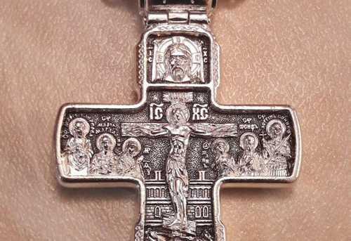 Тяжёлый серебряный православный крест