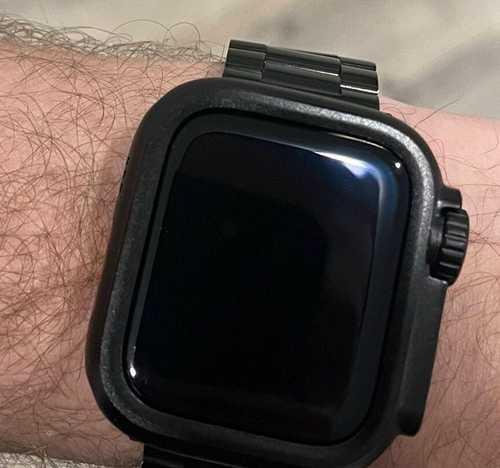 Метталический чехол   бампер apple watch 44