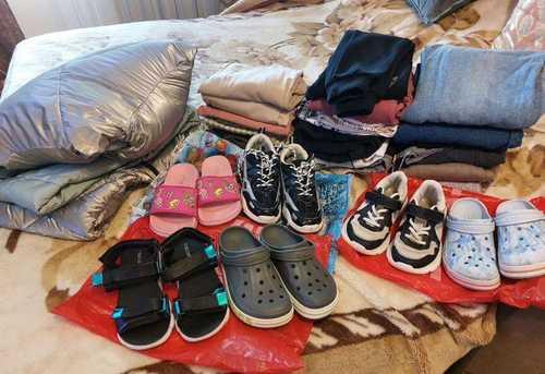 Вещи и обувь пакетом на девочку 9-11 лет