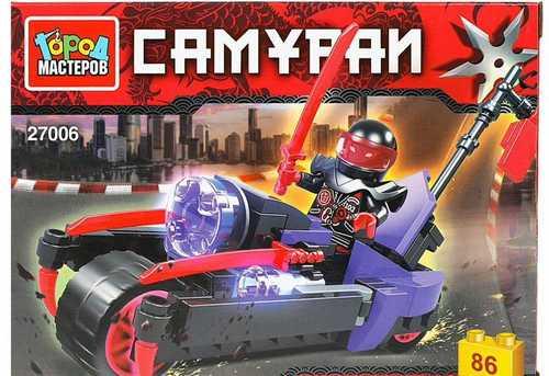 Конструктор 27006-CY самурай на мотоцикле, 86 дет
