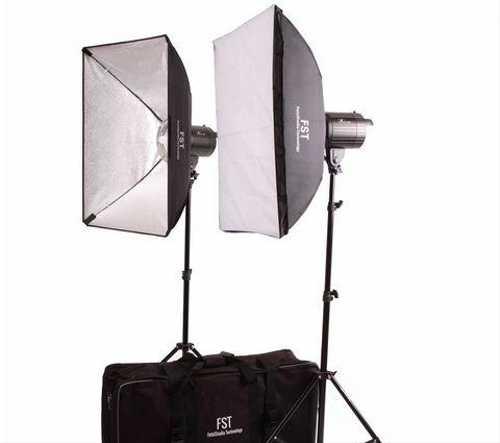 Комплект импульсного света FST F-200 Softbox Kit