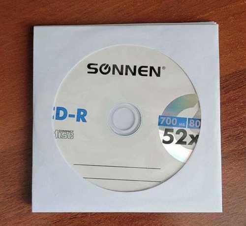 Новые диски cd-r 700 мб 4 шт