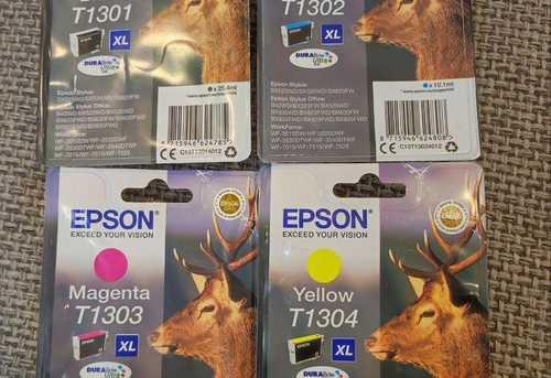 Картриджи Epson T1301, T1302, T1303, T1304