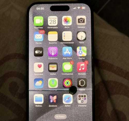 Дисплей на iPhone 15 pro