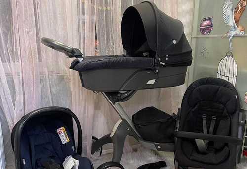 Коляска stokke xplory 3 в 1 black