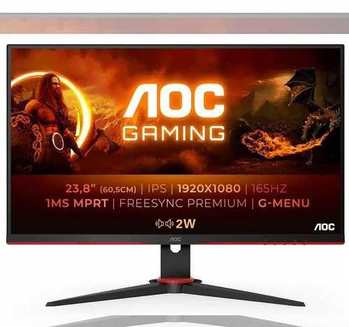 23.8" Монитор AOC 24G2spae, IPS, 165 Гц, 1920x1080