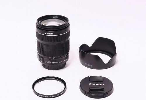 Объектив Canon EF-S 18-135 IS STM +бленда/фильтр
