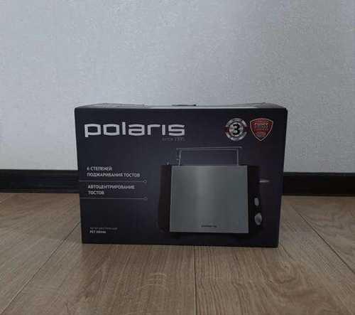 Тостер Polaris PET 0804A, черный/серебристый