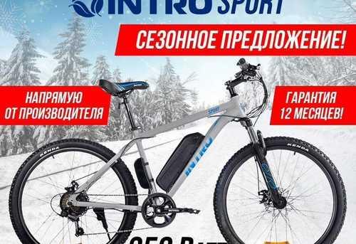Электровелосипед intro Sport Серо-синий-2684
