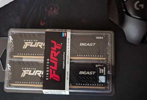 Kingston fury ddr4 16gb(2x8gb)